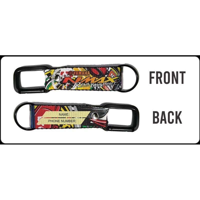 Yamaha Nmax v3 Keychain Carabiner Metal Key holder Sublimation Print ...