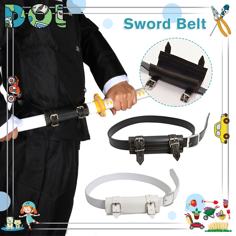 Leather Blade Belt Ring Belt Sword Belt Sheath Sleeve Cosplay Anime ...