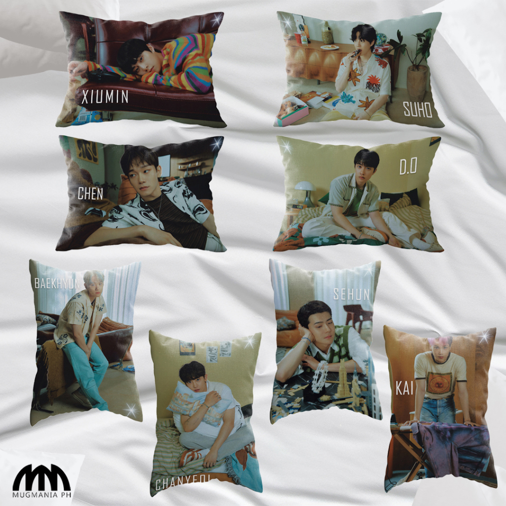 EXO Merch - Small, Medium, Large Pillows - Kai, Sehun, Xiumin, Suho ...