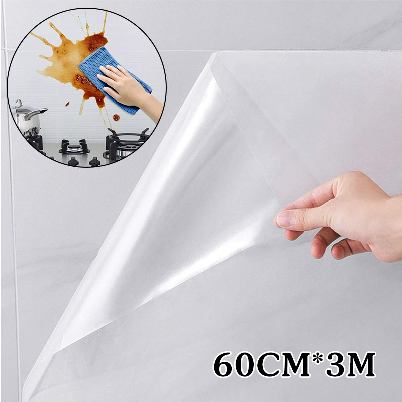 Plastic Oil Proof Wall Sticker Wallpaper Kitchen Backsplash Wall ...