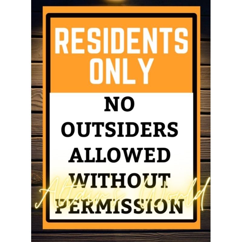 Private Property No Trespassing Keep Out Resident Only Signage ...