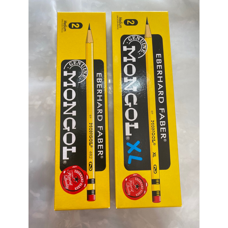 1 box Mongol #2 Regular and Mongol XL Jumbo genuine original 1dz/box ...