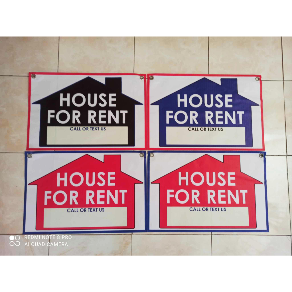 House For Rent Tarpaulin Print Signage | Shopee Philippines