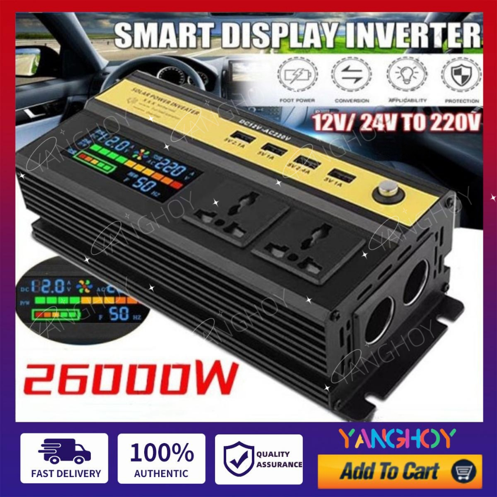 Pure Sine Wave Inverter Car Inverter Solar Inverter 12V/24V to 220V ...