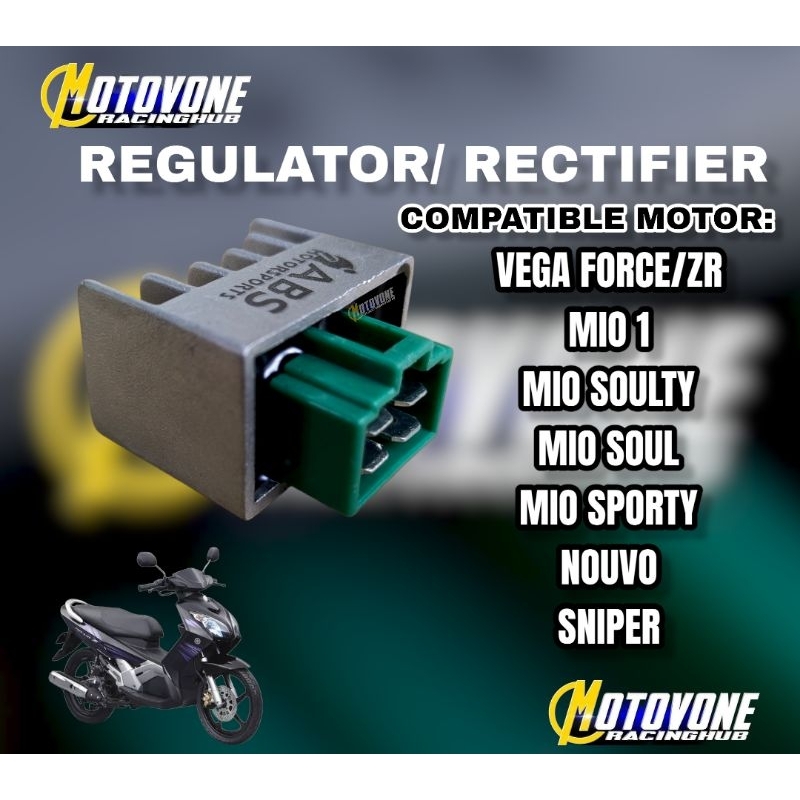 Regulator/Rectifier MIO 1/MIO SPORTY/MIO SOUL115/NOUVO/SNIPER/VEGAFORCE ...