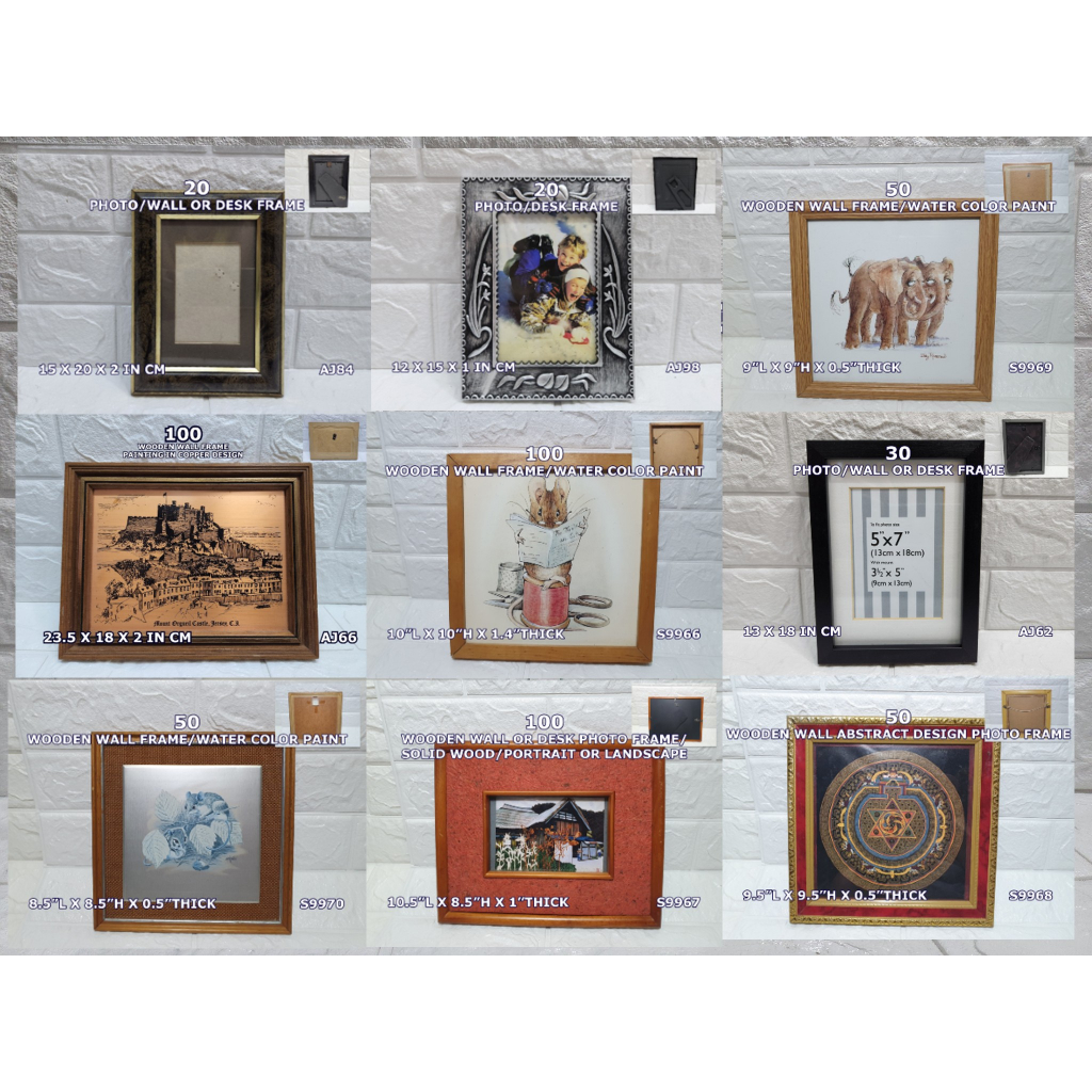 Assorted Wall/Desk Picture or Painting Frame from UK | Shopee Philippines