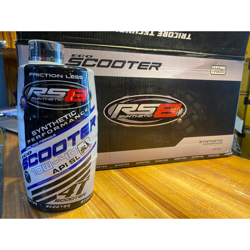 RS8 Eco Scooter Engine Oil SEMI Synthetic 10W40 800 ml / 1 Liter ...