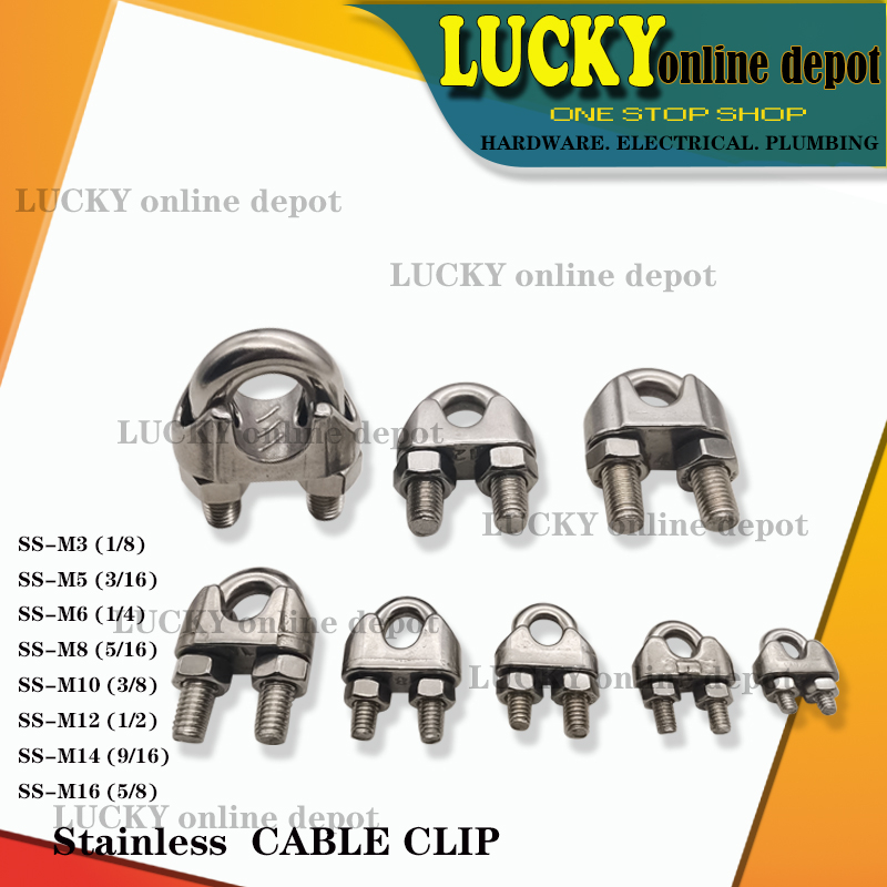 STAINLESS WIRE ROPE CLIP / WIRE ROPE CLAMP 3-10MM | Shopee Philippines
