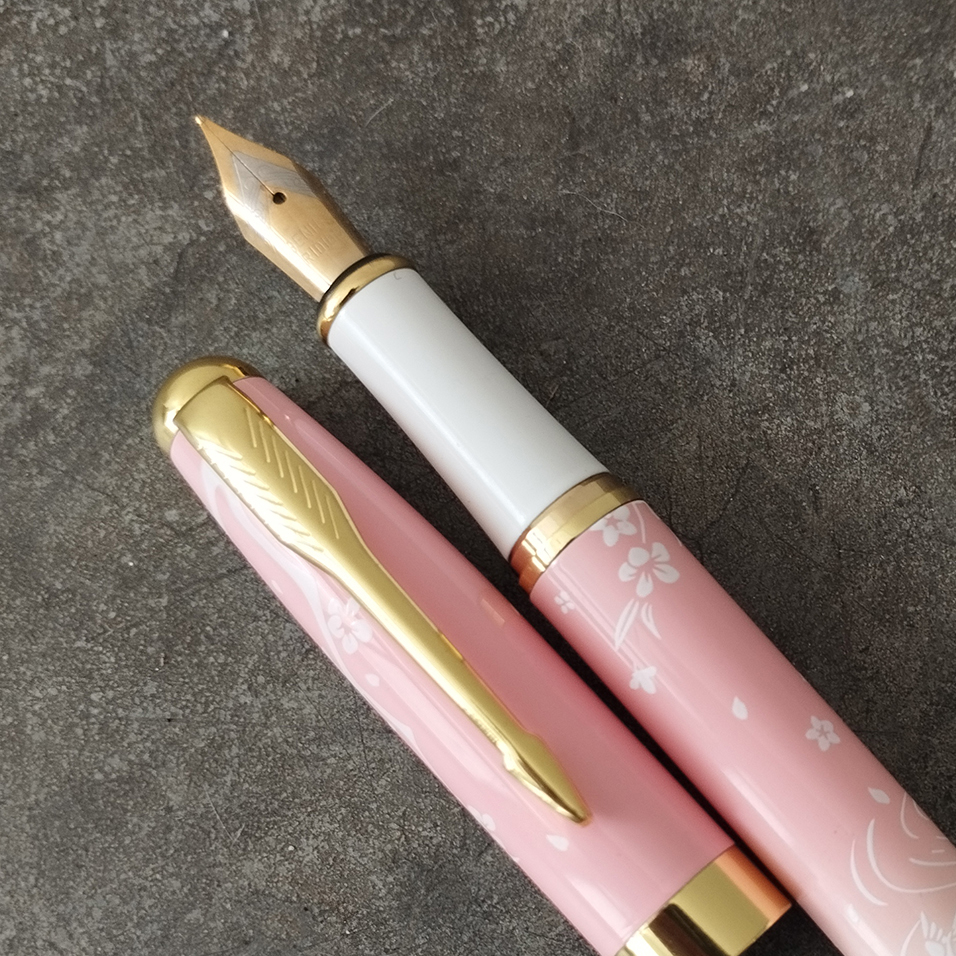 Sakura Pink Blossoms Fountain Pen - Size 5 Kanwrite Fine Flex / F / M ...