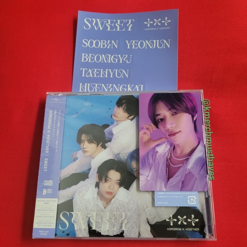 TXT SWEET 2ND JAPAN ALBUM UNSEALED TOMORROW X TOGETHER YEONJUN SOOBIN BEOMGYU TAEHYUN HUENINGKAI ...