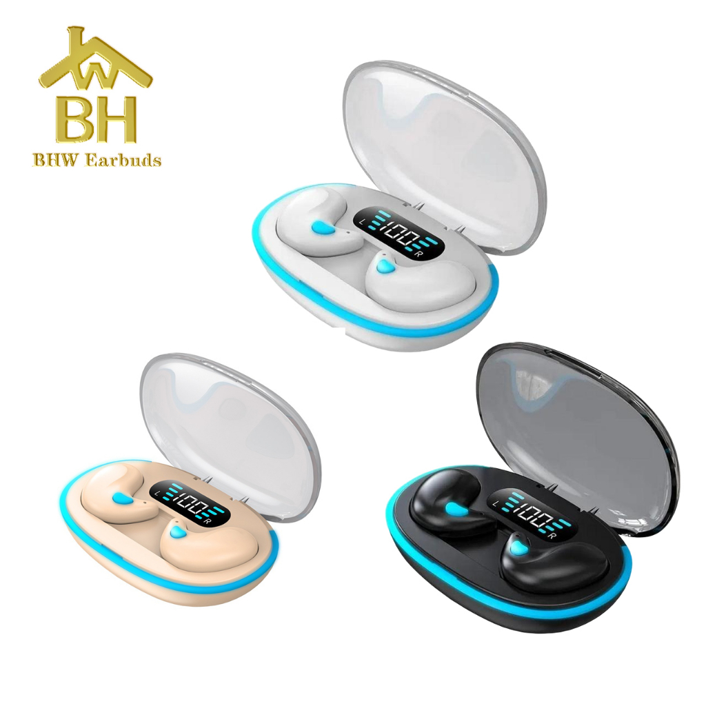 BHW Earbuds Wireless Bluetooth Sleep Design Earphones With Mic Touch ...