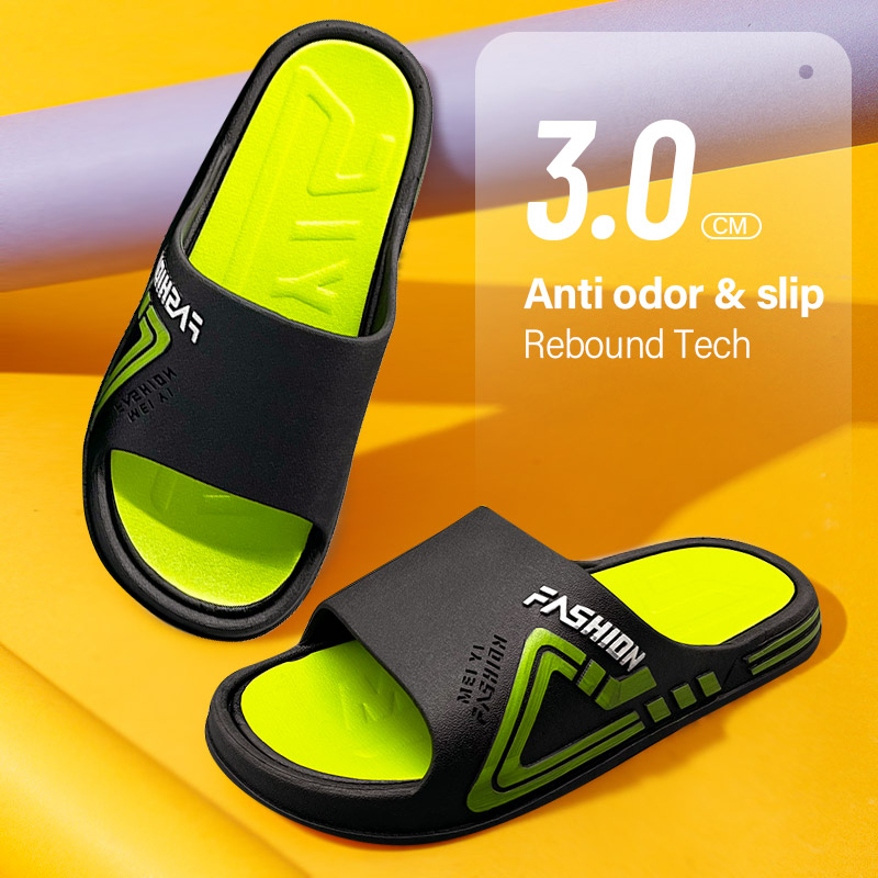 slippers for men sport anti slip beach walk house rubber fashion indoor ...