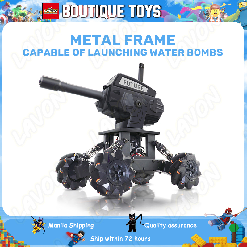 RC Car Big Size 4WD Tank Toy Water Bomb Shooting Competitive Gesture ...