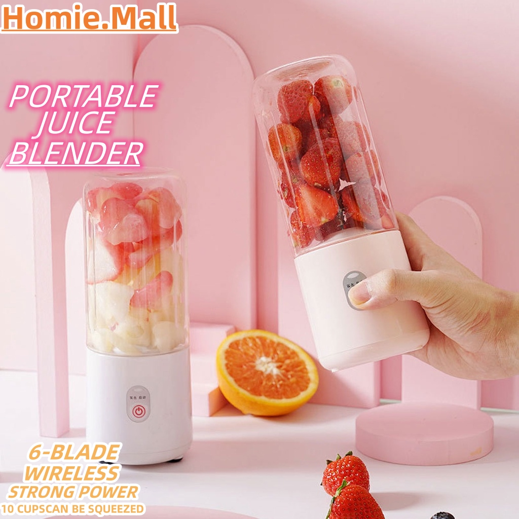 COD Portable Blender 300mL Pocket Size Fruit Blender USB Charged ...