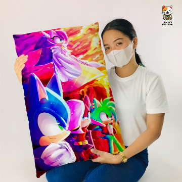 SONIC VER 1 Pillow Case with Zipper 18x28 Inches Big Size with FREE ...