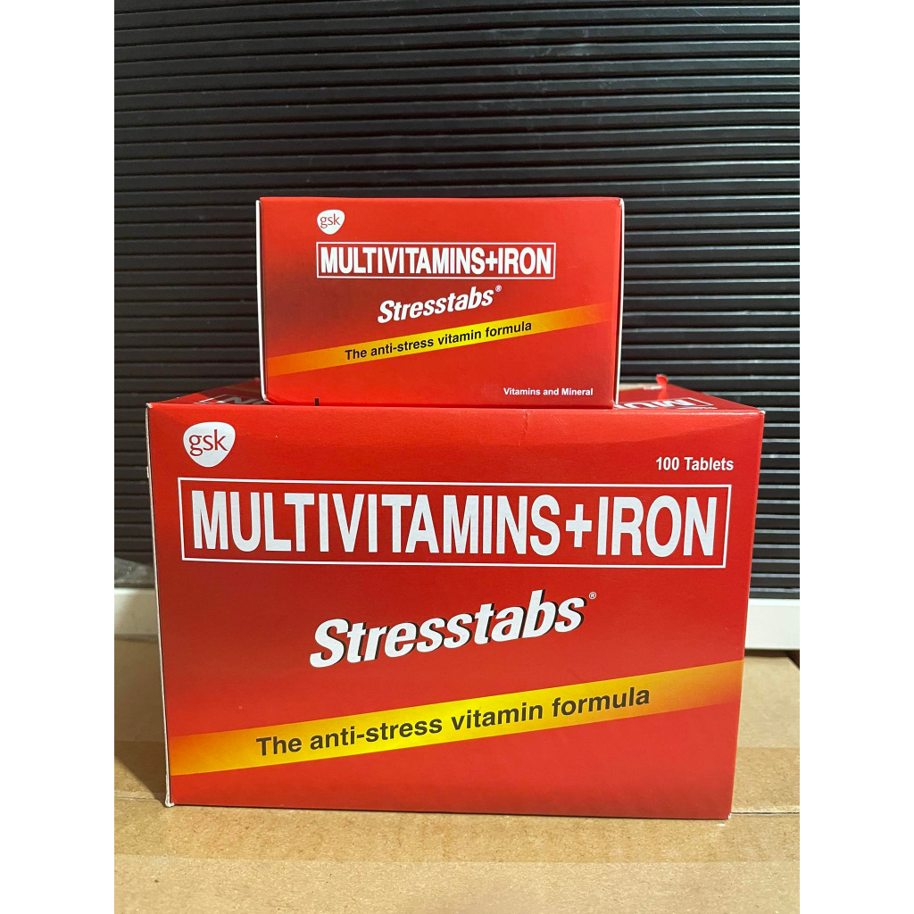 Stress Tabs Multivitamins+ Iron 12 tables / 30tablets | Shopee Philippines