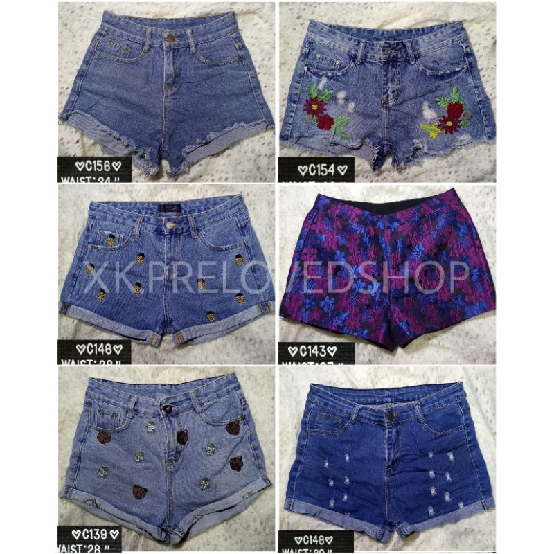 Preloved Denim Shorts / Pekpek shorts / Ukay (highwaist,low waist,mid ...