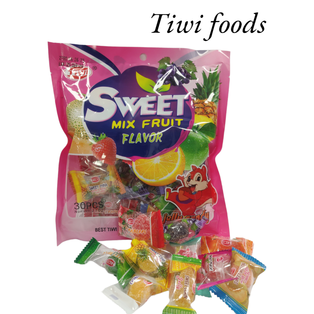 Tiwi Sweet Fruity Jelly Candies 30 pcs per pack | Shopee Philippines