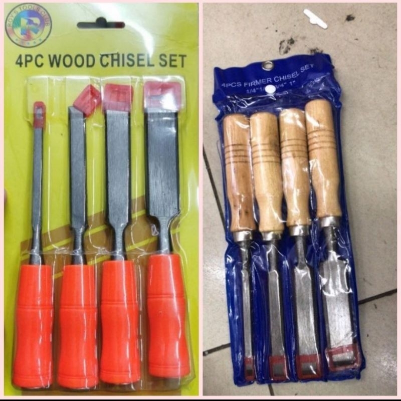 Firmer & wood handle chisel / paet set HD Per set 4pcs size 1/4, 1/2, 3 ...