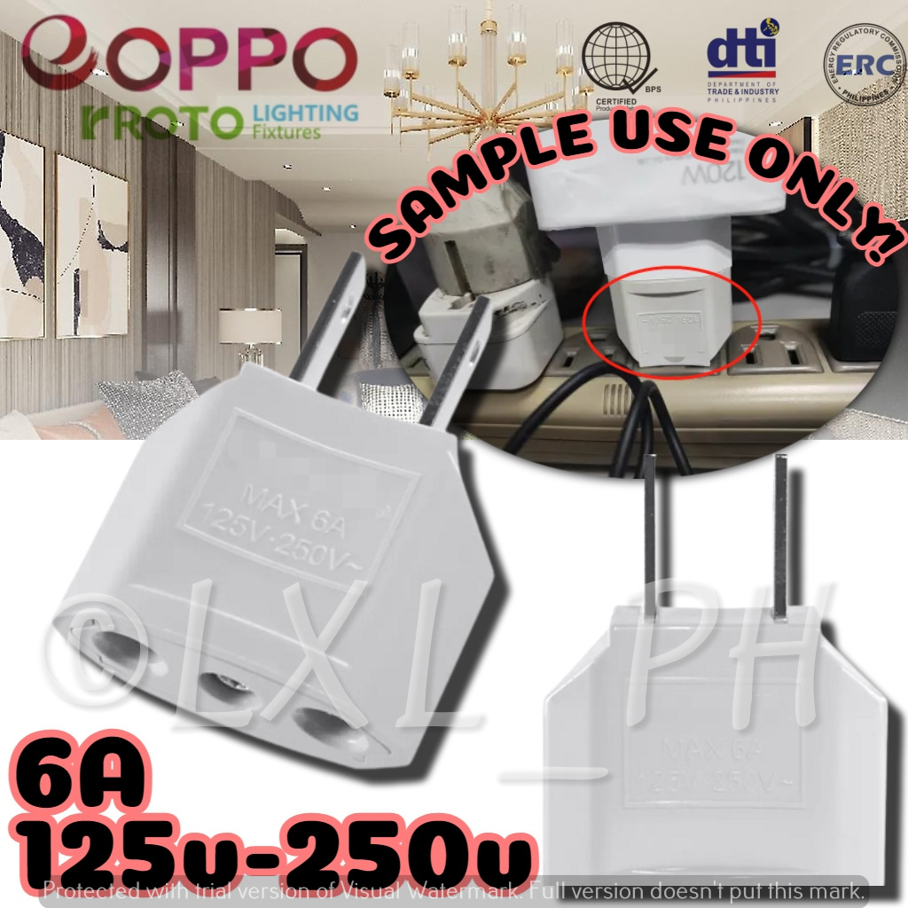 O-WUO-011 1PCS Regular Adapter 6A 250V Electrical Socket Outlet US To ...