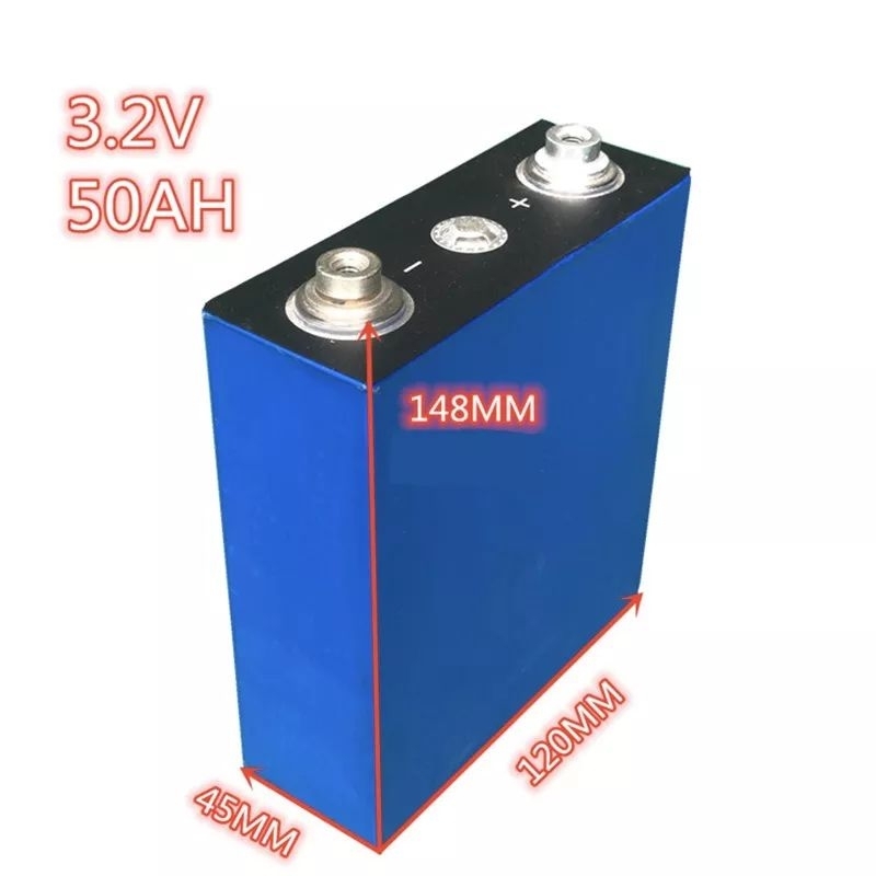 LiFePO4 Battery【50AH TOPBAND】50AH Great Power 3.2V Prismatic LiFePO4 Lithium Ion Phosphate ...