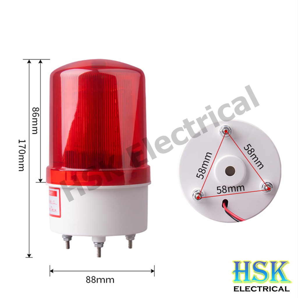 LTE-1101J With Buzzer LED Warning Light / Rotary Light 220VAC 12VDC ...