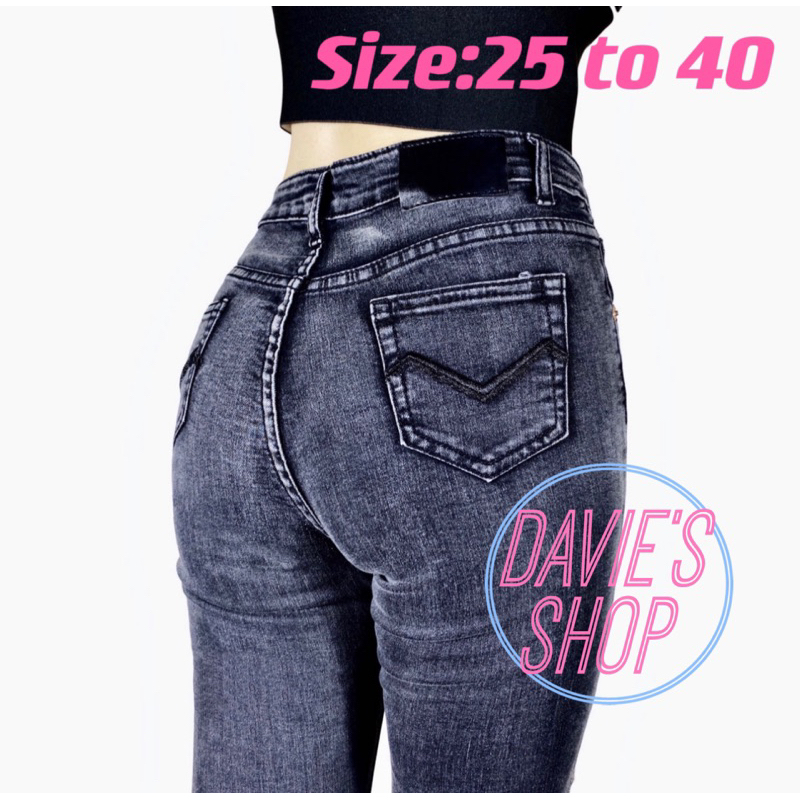 Super Sexy Classic Denim Grey Maong Pants for Women Stretchable Jeans ...
