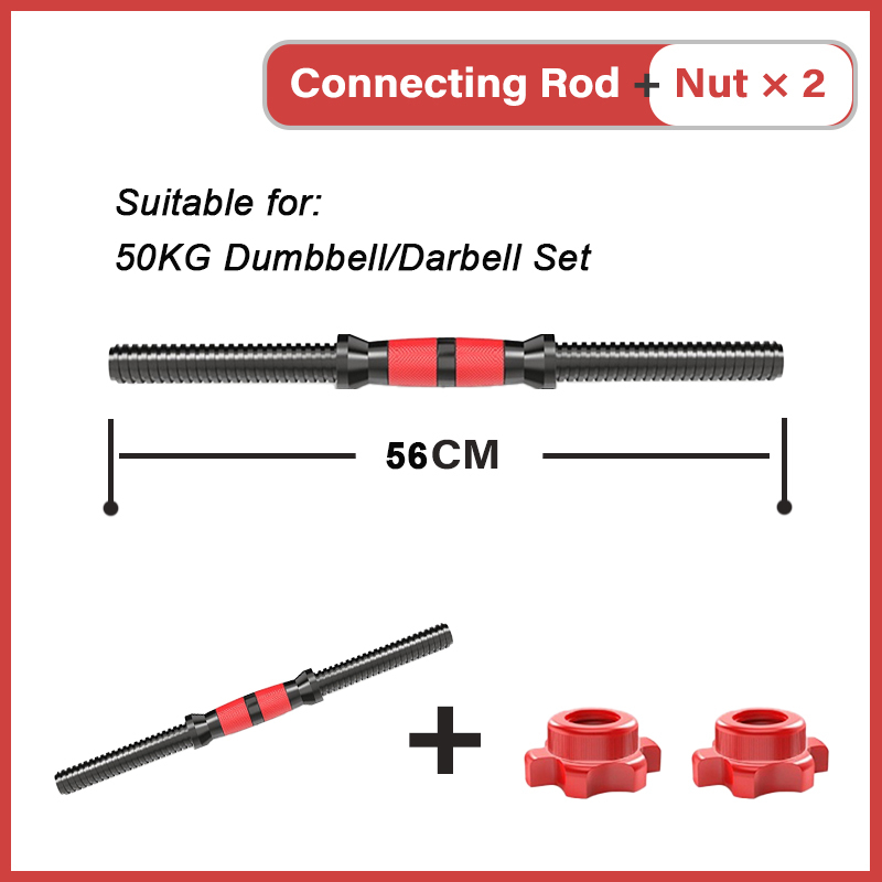 Dumtbbell Handle Bar & barbell Handle with Nuts & 1-3KG Weigths Plates ...