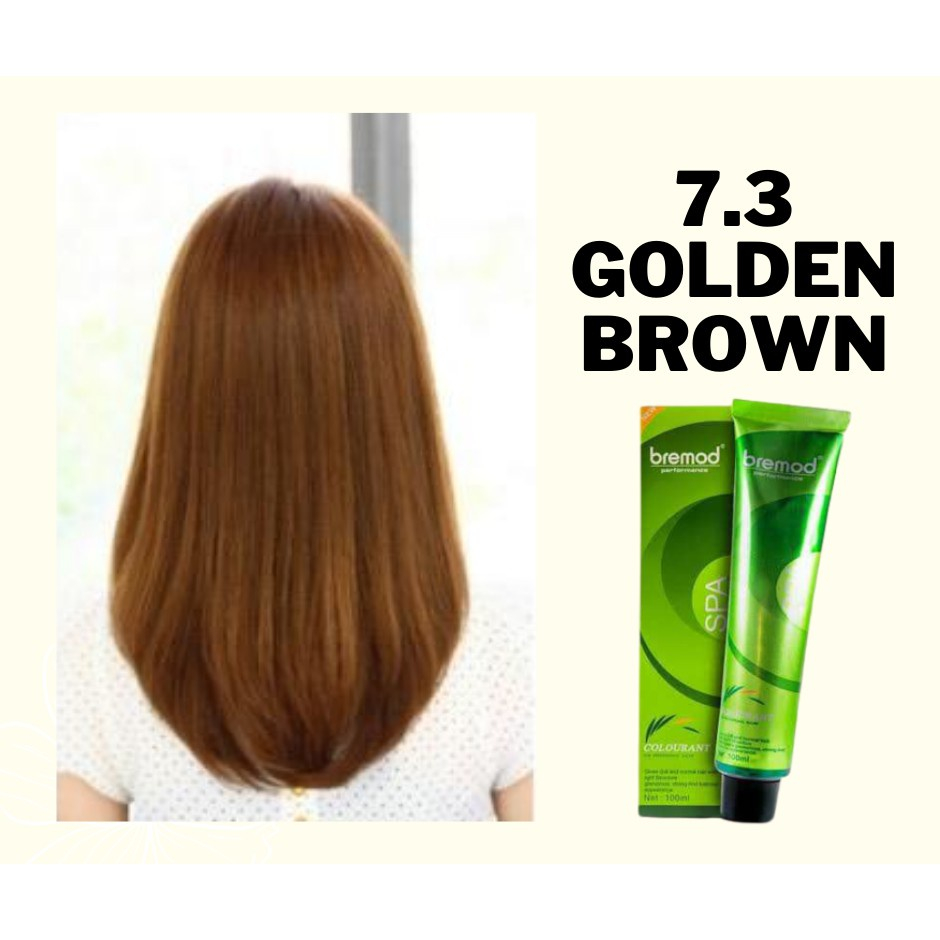 BREMOD PERFORMANCE HAIR COLOR GOLDEN BROWN 7.3 (100ML) | Shopee Philippines