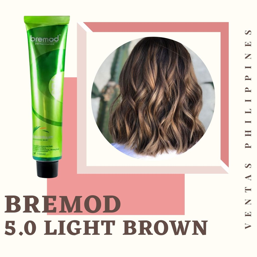 BREMOD PERFORMANCE HAIR COLOR 5.0 LIGHT BROWN WITHOUT OXIDANT (100ML ...