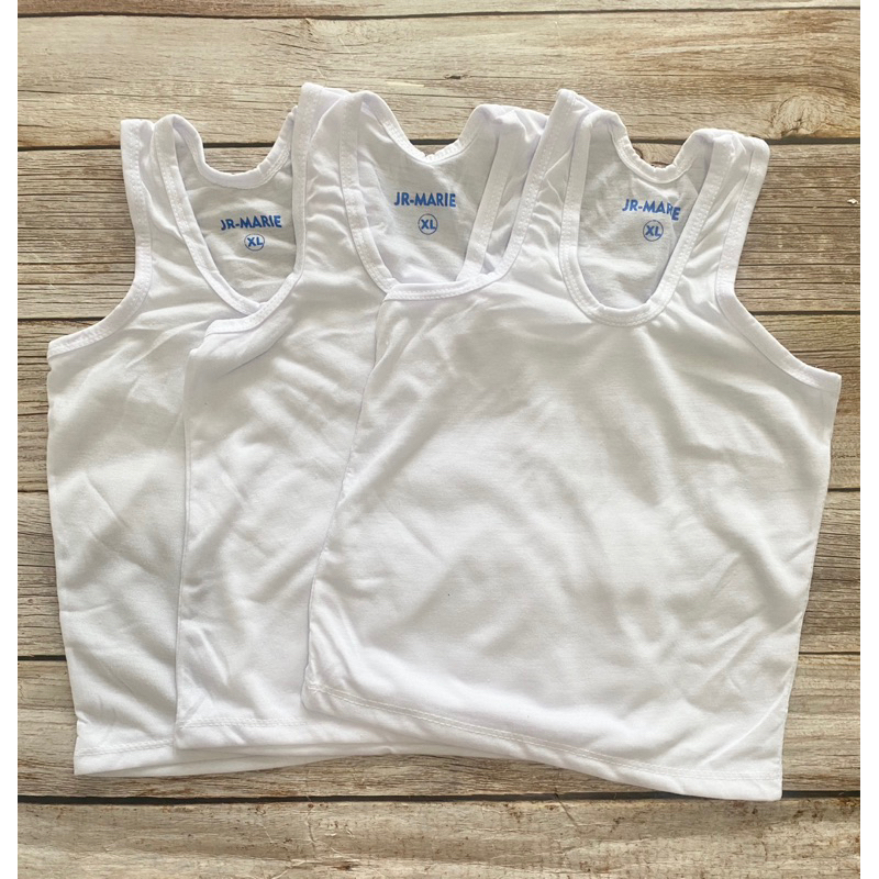 1 pc JR Marie White Sando Boys Undershirt for Uniform Cotton | Shopee ...