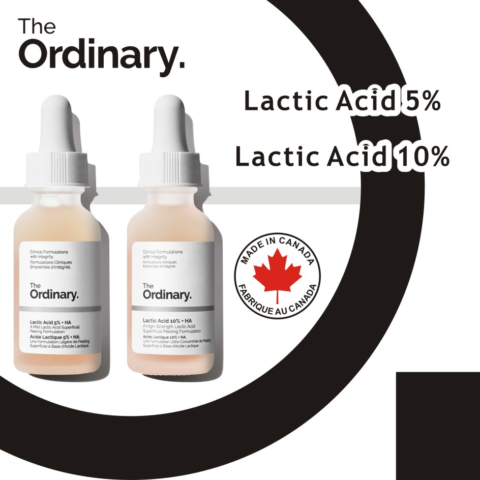 The Ordinary Lactic Acid 10% + HA 2% & Lactic Acid 5% + HA Superficial ...