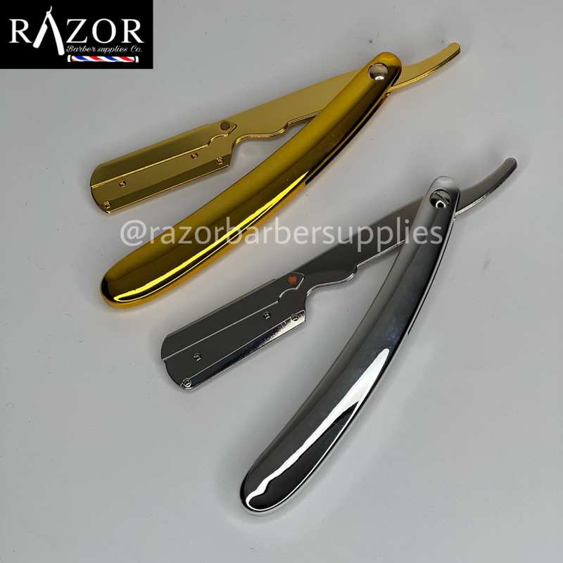 Professional Barber Straight Edge Razor Labaha Metal Labaha in Gold or ...