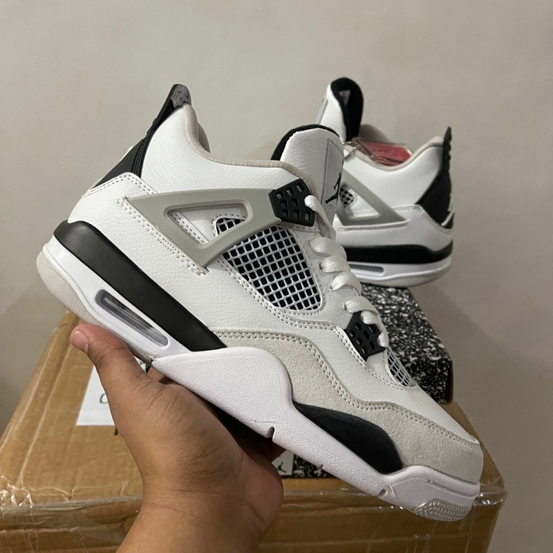 J’s 4 `Military Black and White Cement’ (men size) | Shopee Philippines