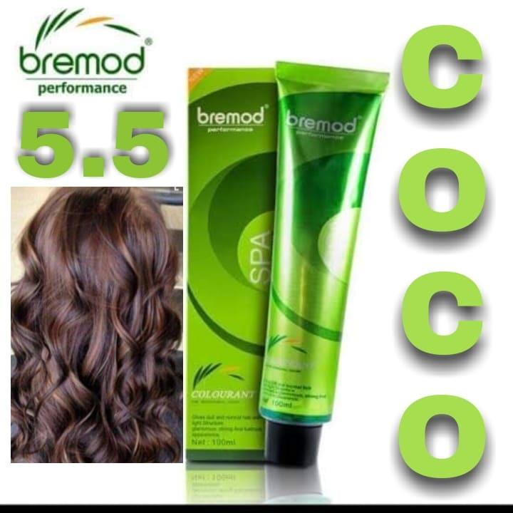 BREMOD PERFORMANCE HAIR COLOR CoCo 5.5 WITHOUT OXIDANT (100ml) | Shopee ...