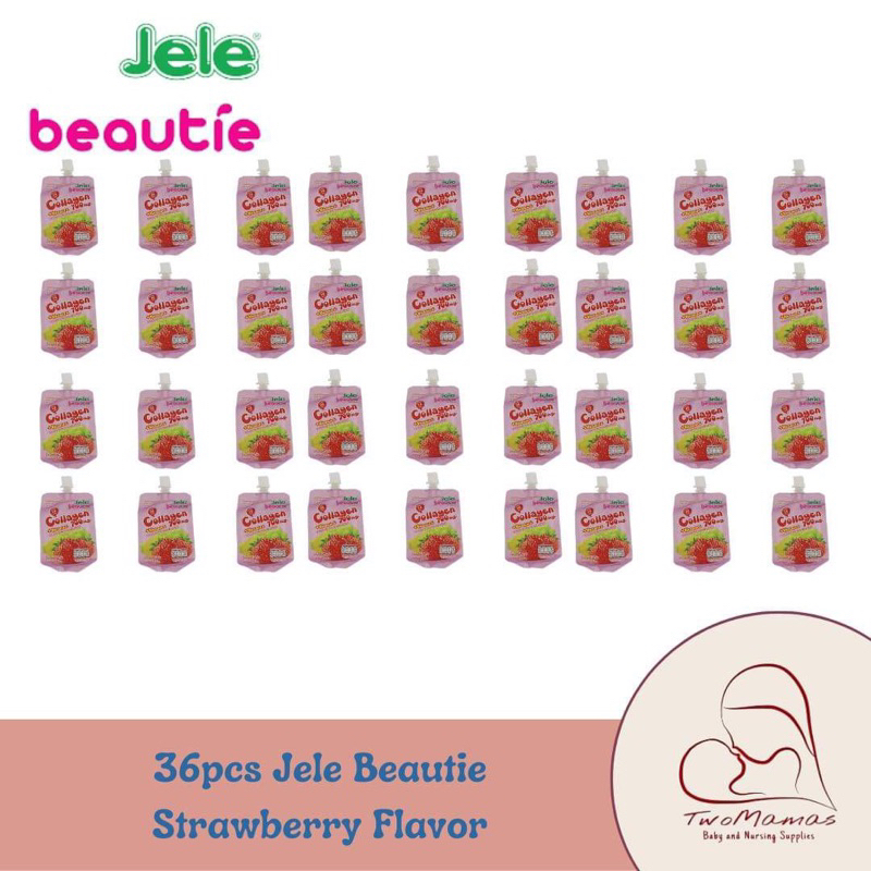 Jele Beautie Strawberry Flavored Drink with Collagen 700mg + Vitamin C ...