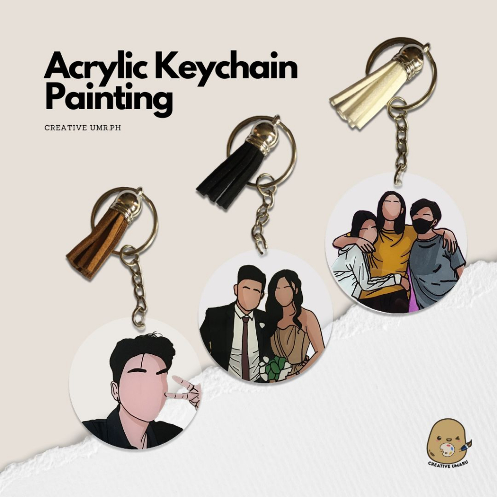 Acrylic Keychain Glass Painting Customize Personalize | CreativeUMR ...