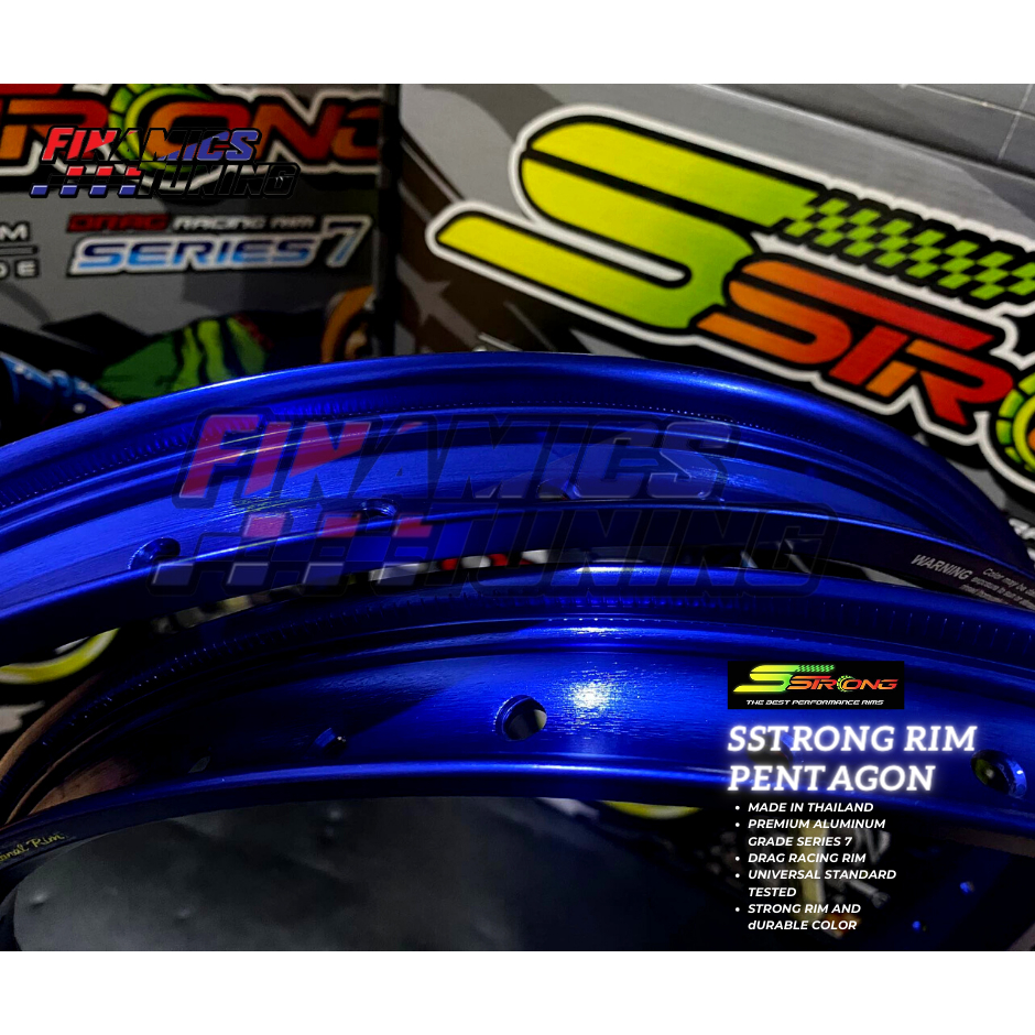 STRONG RIM PENTAGON THAILAND BROKEN SIZE 1.2/1.4 X 17" BLUE COLOR ...