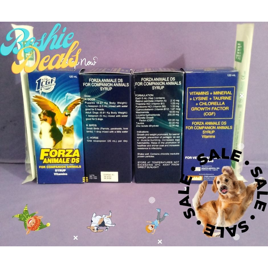 Forza Animale DS Blue 120ml with 1 FREE 3ml SYRINGE | Shopee Philippines