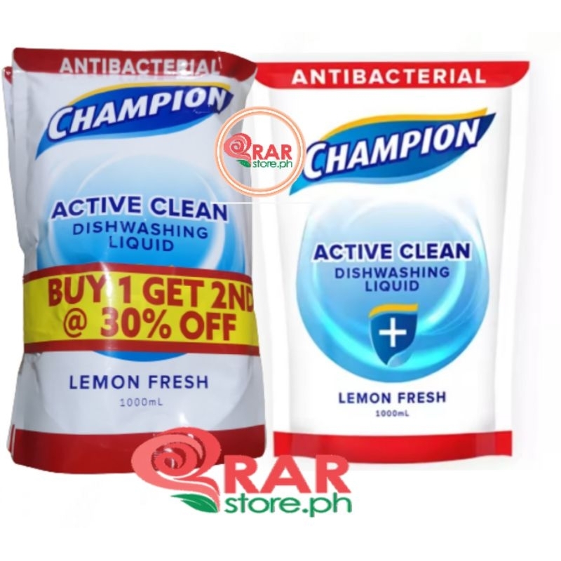 Champion DISHWASHING Liquid 1000ml (2 pcs) | Shopee Philippines