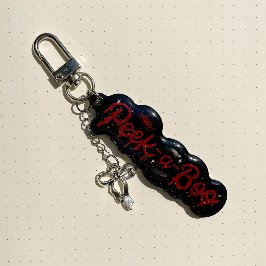 Peek a Boo | Clear Acrylic Bag Charm, Keyring, Keychain | Red Velvet ...