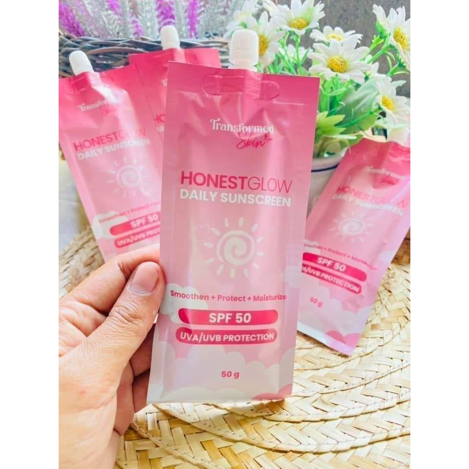 Honest Glow Sunscreen SPF50++++ All Skin type | Shopee Philippines