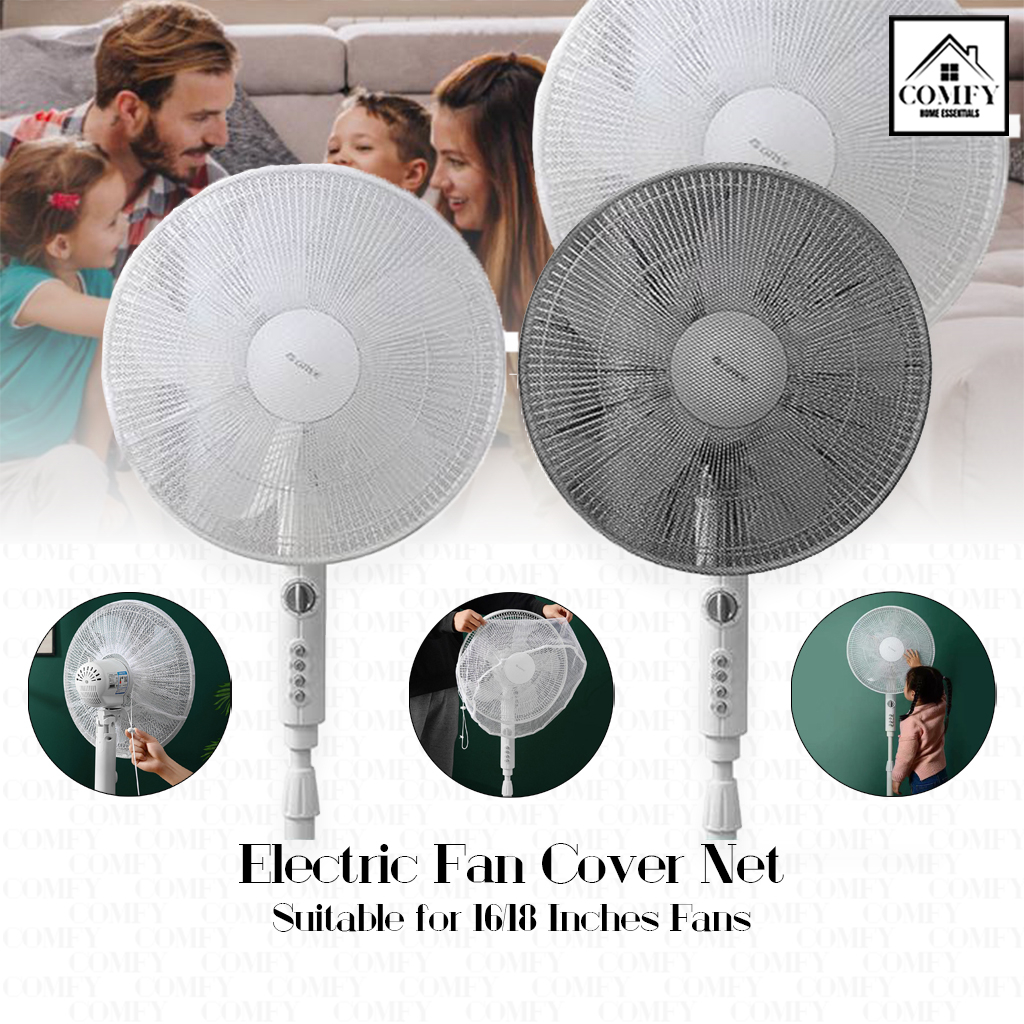 16/18 Inches Electric Fan Mesh Cover Net Baby Finger Protection Dust ...