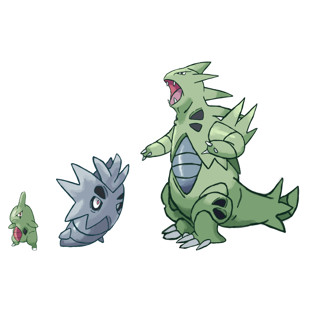 Larvitar , Pupitar & Tyranitar Pokemon Cards TCG (2nd Gen Pokemon ...