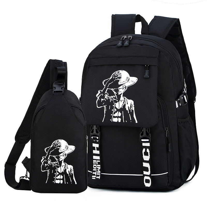 Anime One Piece Backpack for School Waterproof Packbag Napsack Large ...