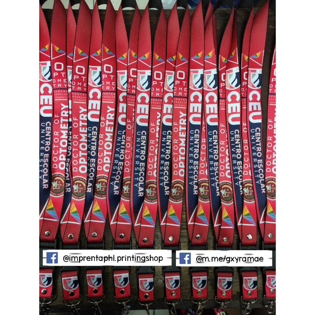 CEU SCHOOL OF OPTOMETRY LANYARD | Shopee Philippines