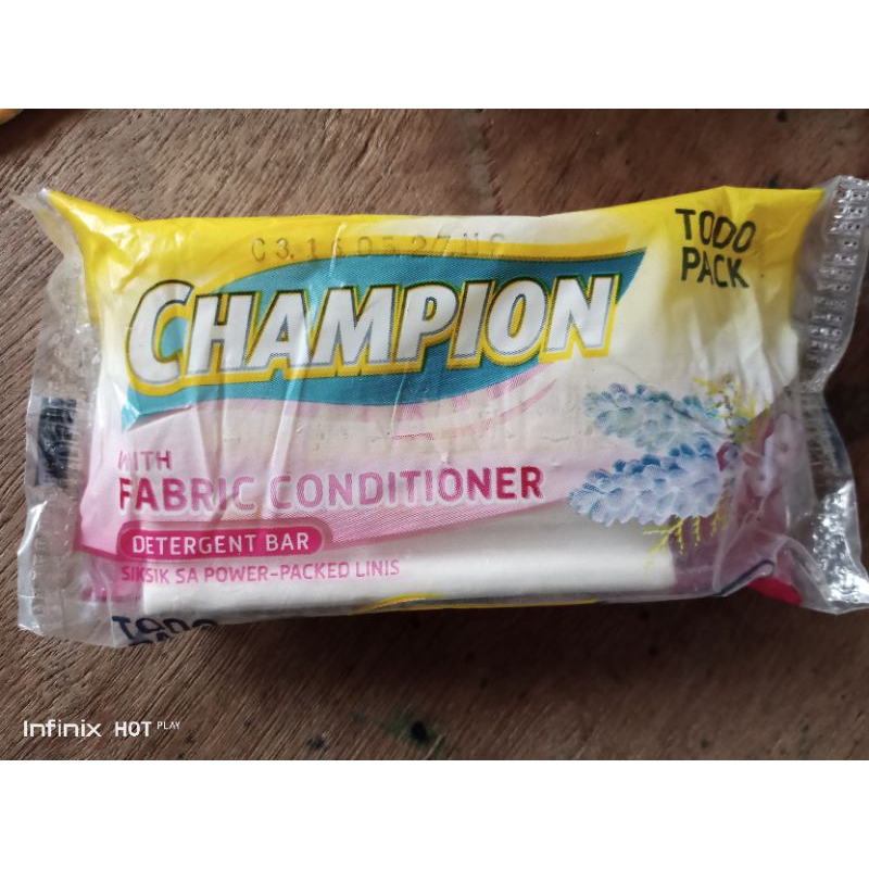 Champion detergent bar with Fabric conditioner 145g | Shopee Philippines