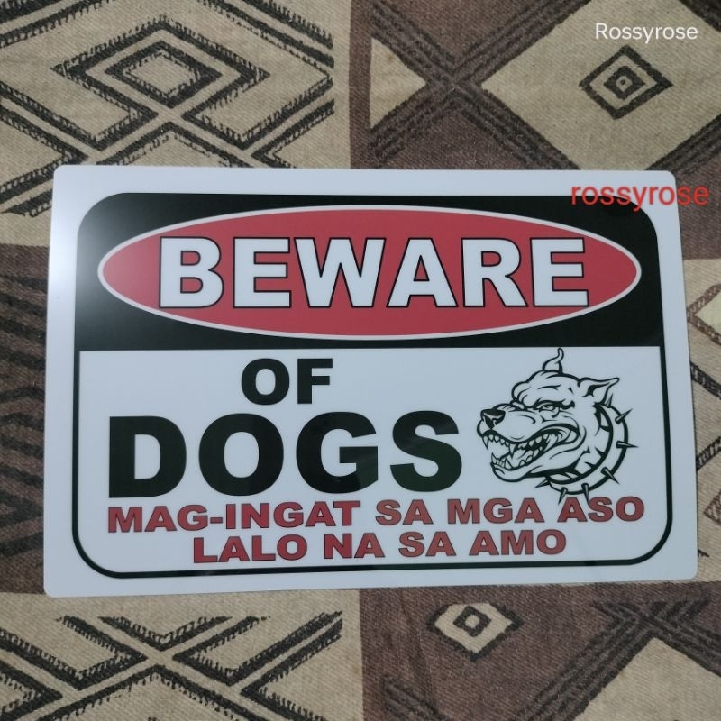 PVC Mag ingat sa Aso Lalo Na Sa Amo PVC Plastic Signage (7.8x11 inches ... PVC Mag ingat sa Aso Lalo Na Sa Amo PVC Plastic Signage (7.8x11 inches ...