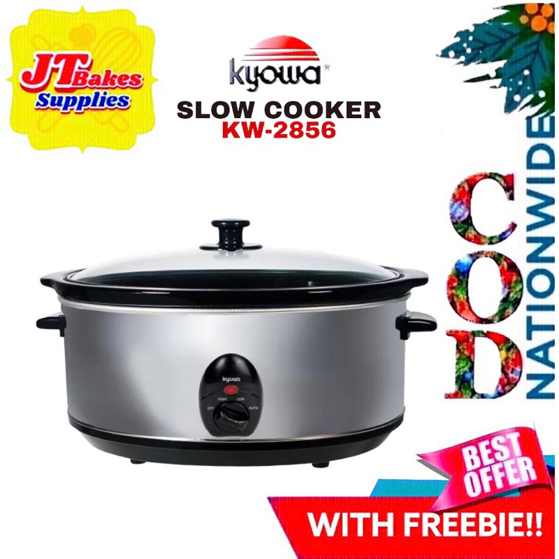 Kyowa Slow Cooker 6.5 Liters Stainless Steel Body Ceramic Inner Pot KW ...