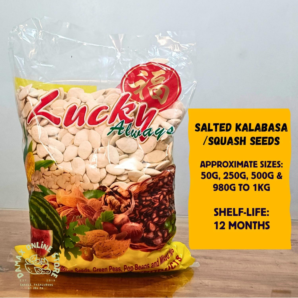 Ready-to-Eat Salted Squash/Kalabasa Seeds Delightful Snacks in 250g to ...